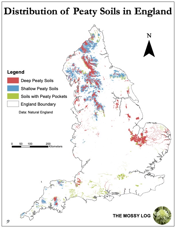 The Biogeography of Peatlands in England – The Mossy Log